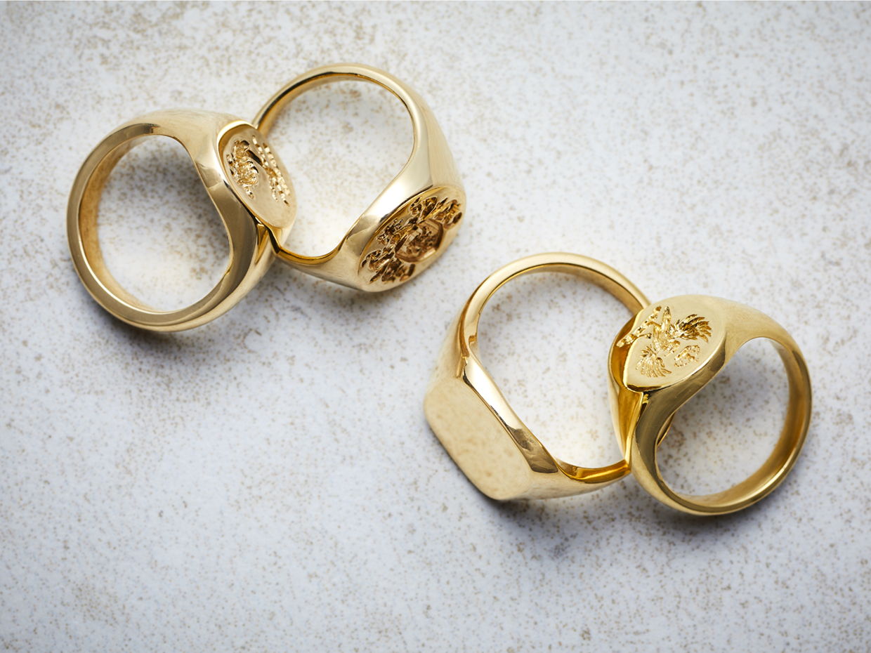 Precious Metals | Rebus Signet Rings | Rebus Signet Rings